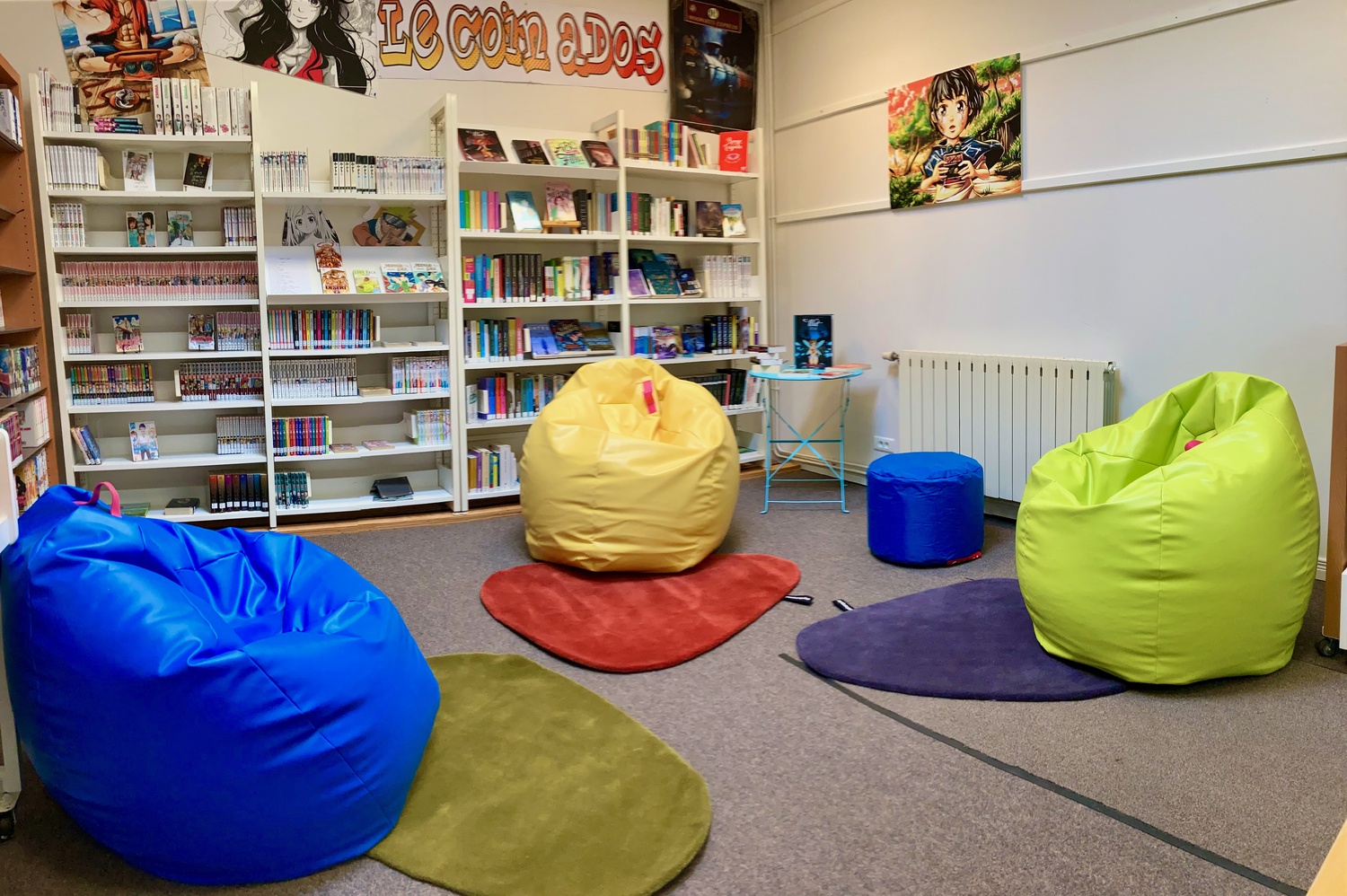 Le "coin ados", nouvel espace de la Bibliothèque-Médiathèque municipale